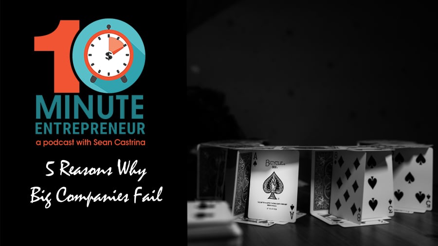 Ep 349: 5 Reasons Why Big Companies Fail - Sean Castrina